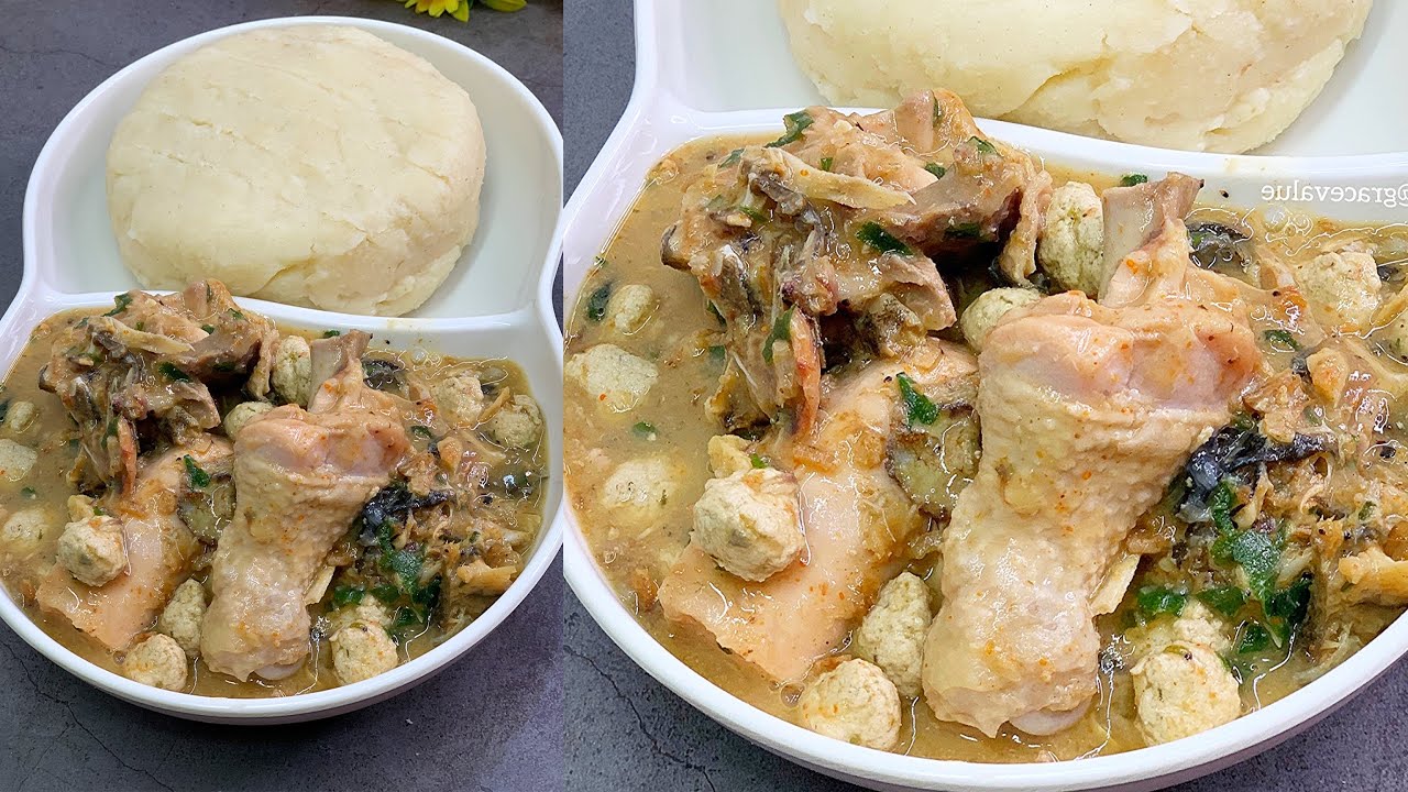 NATIVE OFE NSALA RECIPE - NIGERIAN WHITE SOUP - YouTube