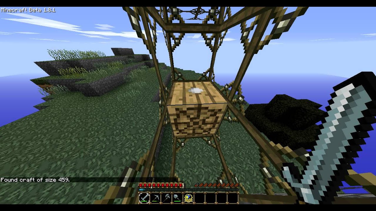 Minecraft 1.8.1 zeppelin mod my creation (lost) - YouTube
