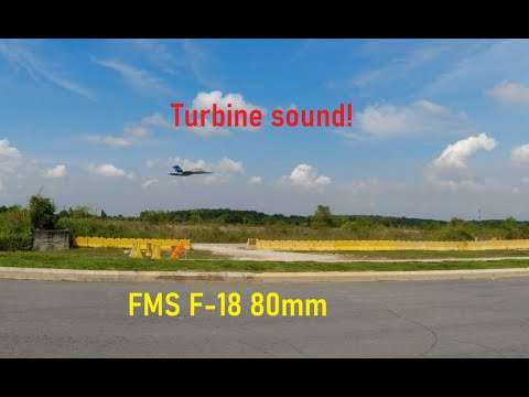 FMS F18 80mm maiden - YouTube