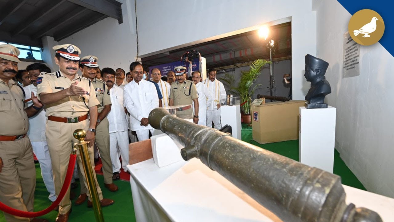 KCR inaugurates Police Command Control Center in Hyderabad - YouTube