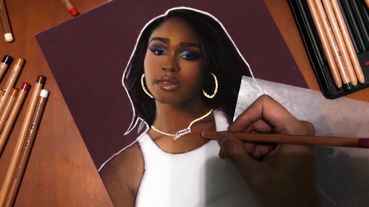 DRAWING OF NORMANI - YouTube