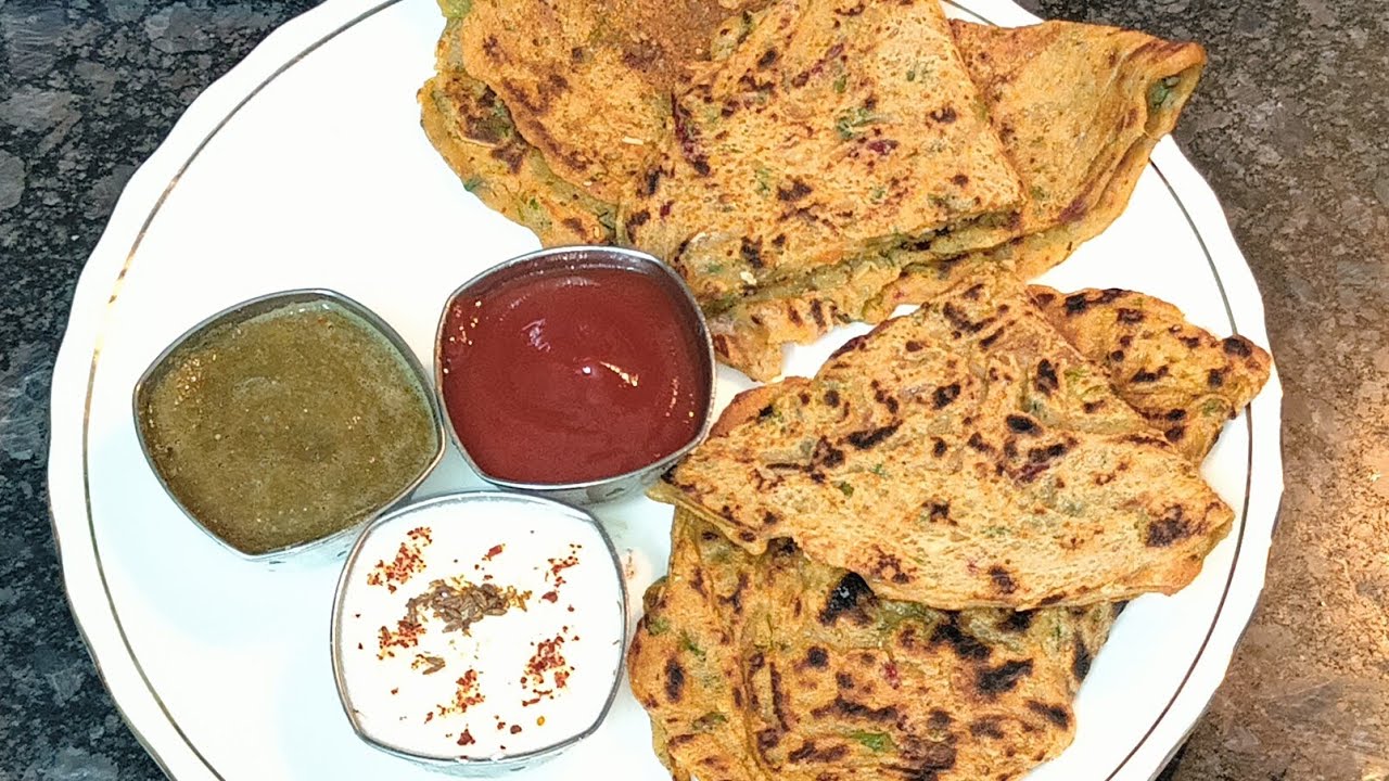 Liquid dough Dal paratha for breakfast highly nutritious breakfast ...