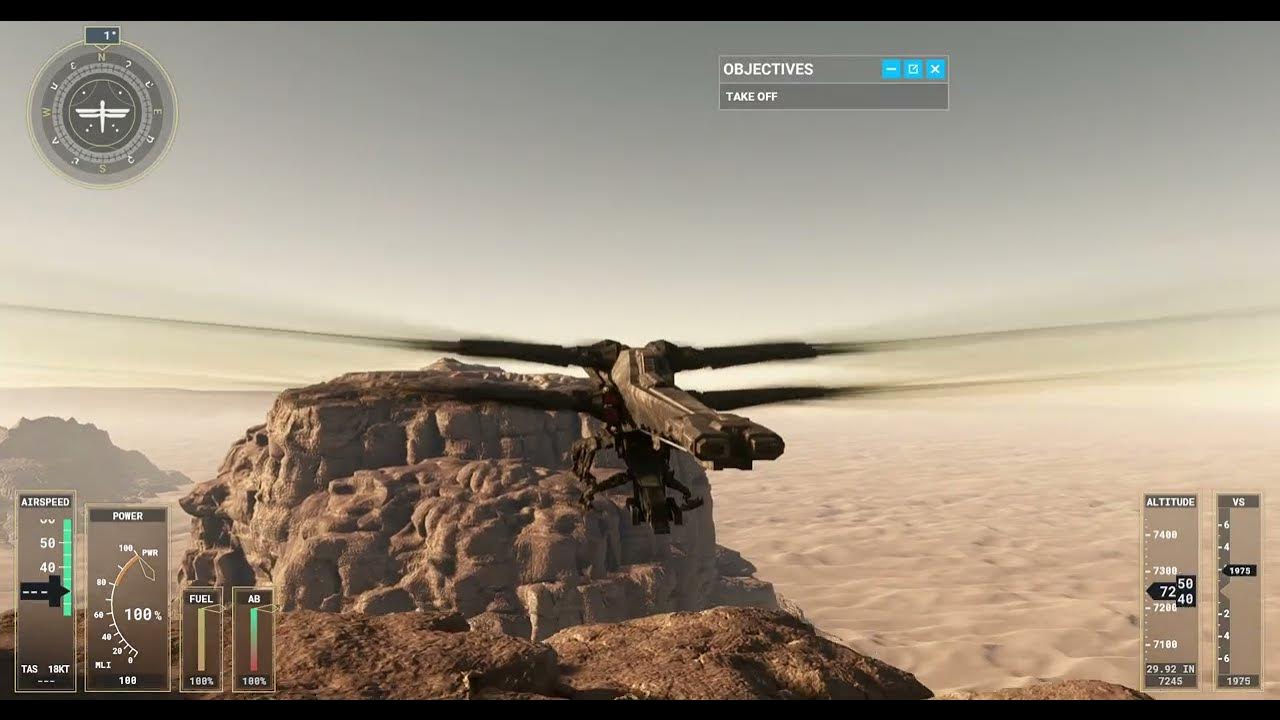 Flying the Amazing Dune Atreides Royal Ornithopter - YouTube