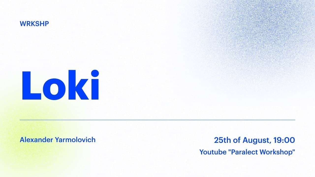 Paralect Workshop - Loki - YouTube