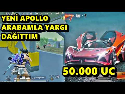 50.000 UC YENİ APOLLO ARABAMLA YARGI DAĞITTIM ! BATUR GAME SOLO SQUAD PUBG MOBİLE