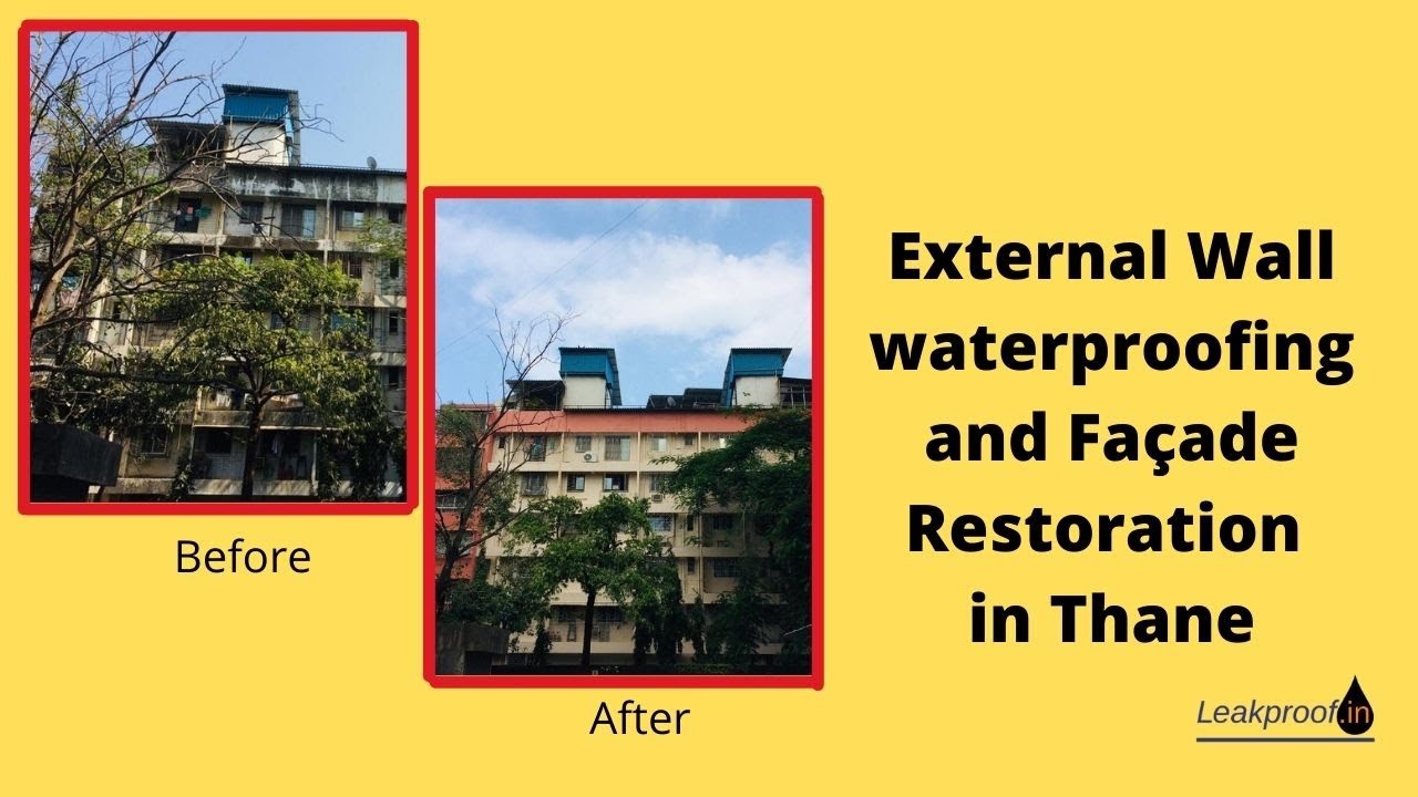 External Wall Waterproofing and Façade Restoration in Thane - YouTube