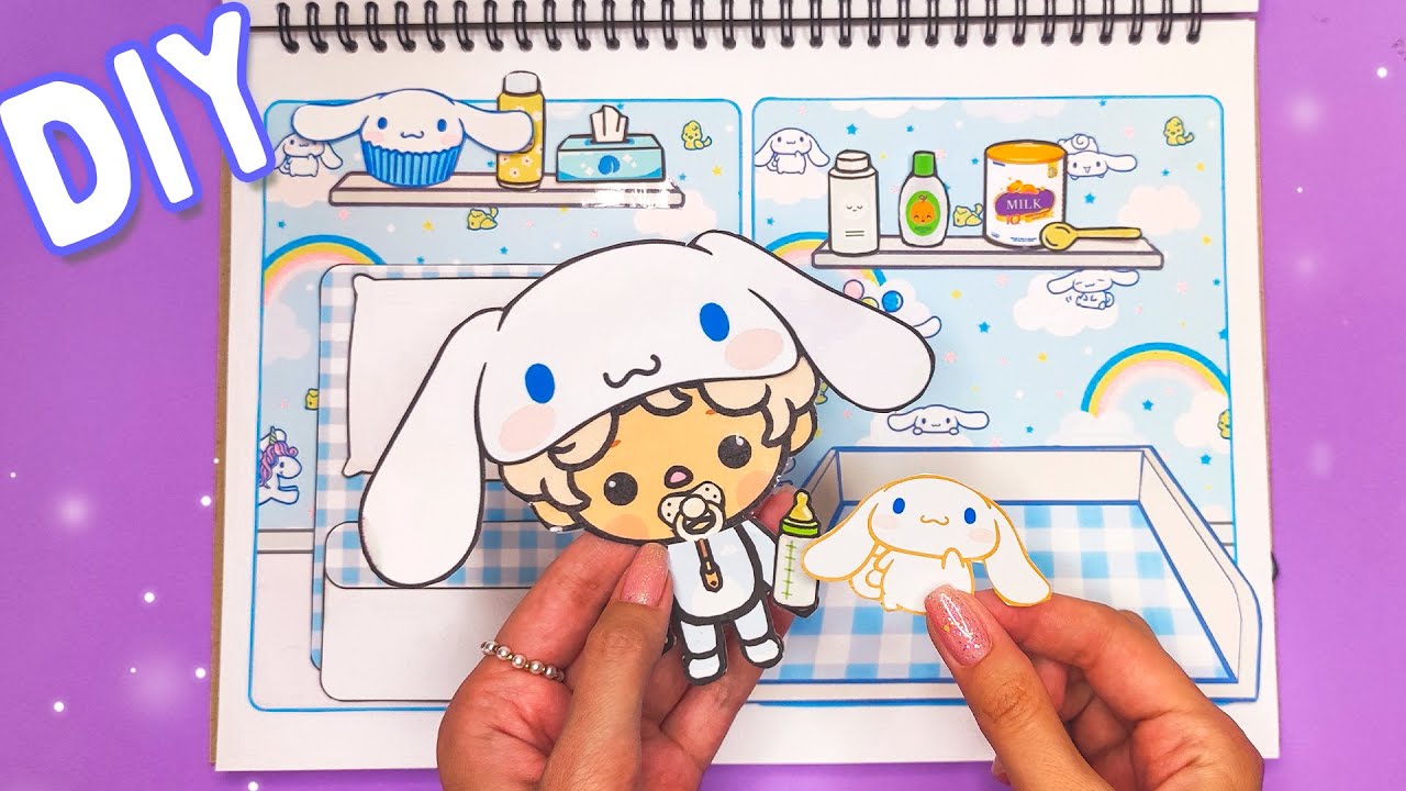 Paper DIY| 👶Game Book/🍼BABY's MORNING ROUTINE Cinnamoroll #asmr # ...
