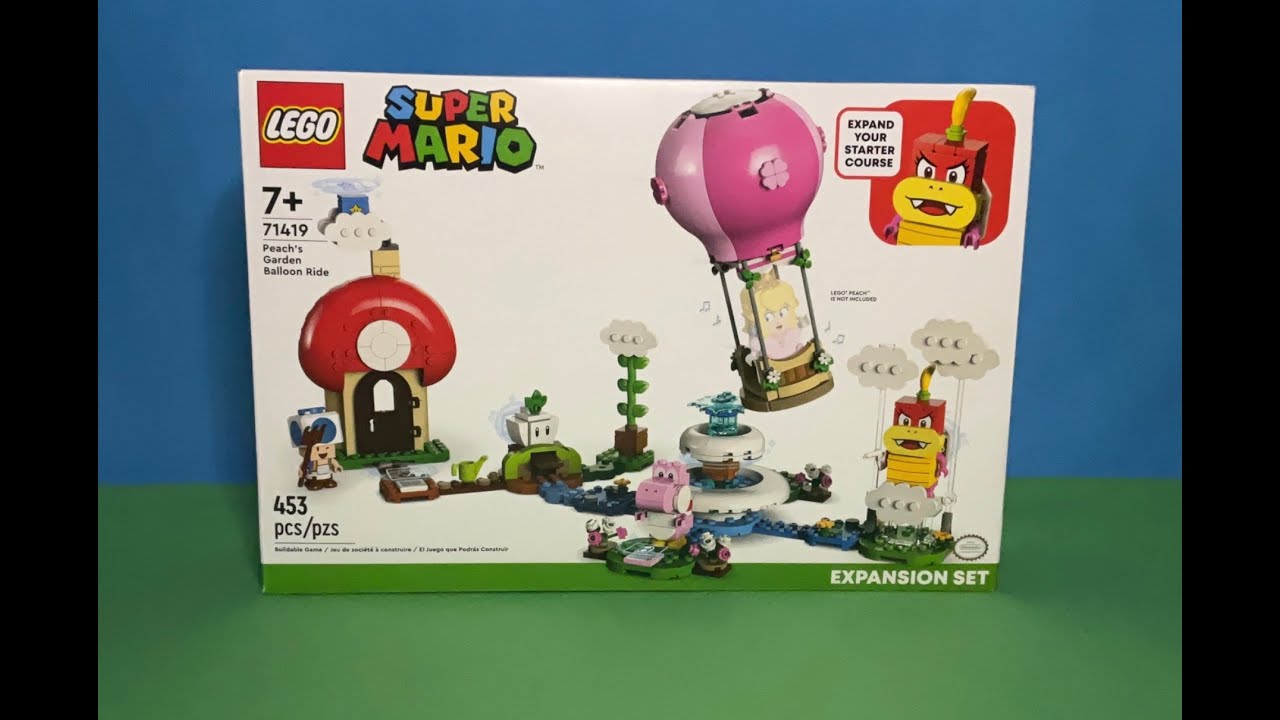 Lego Super Mario Unboxing and How to Build: Lego Peach’s Garden Balloon ...