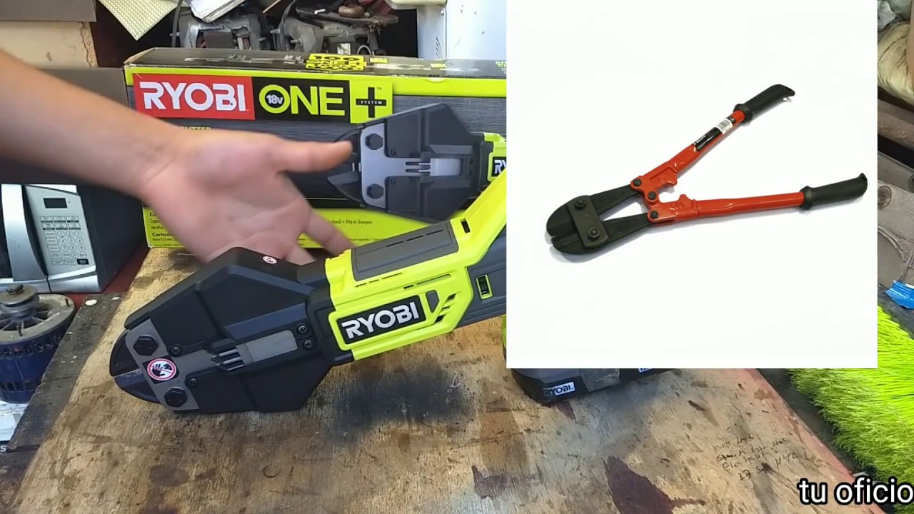 Corta candados inalámbrico Ryobi - YouTube