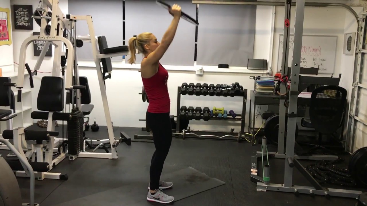PLATE SHOULDER PRESS - YouTube