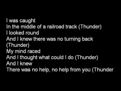 ACDC - Thunderstruck mit Text (: - YouTube
