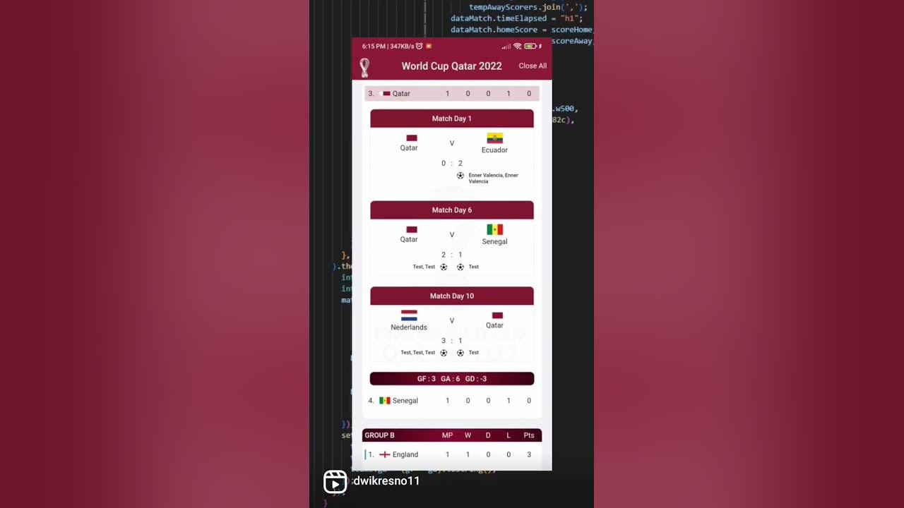 Flutter - Football App World Cup Edition #flutter #worlcup2022 - YouTube
