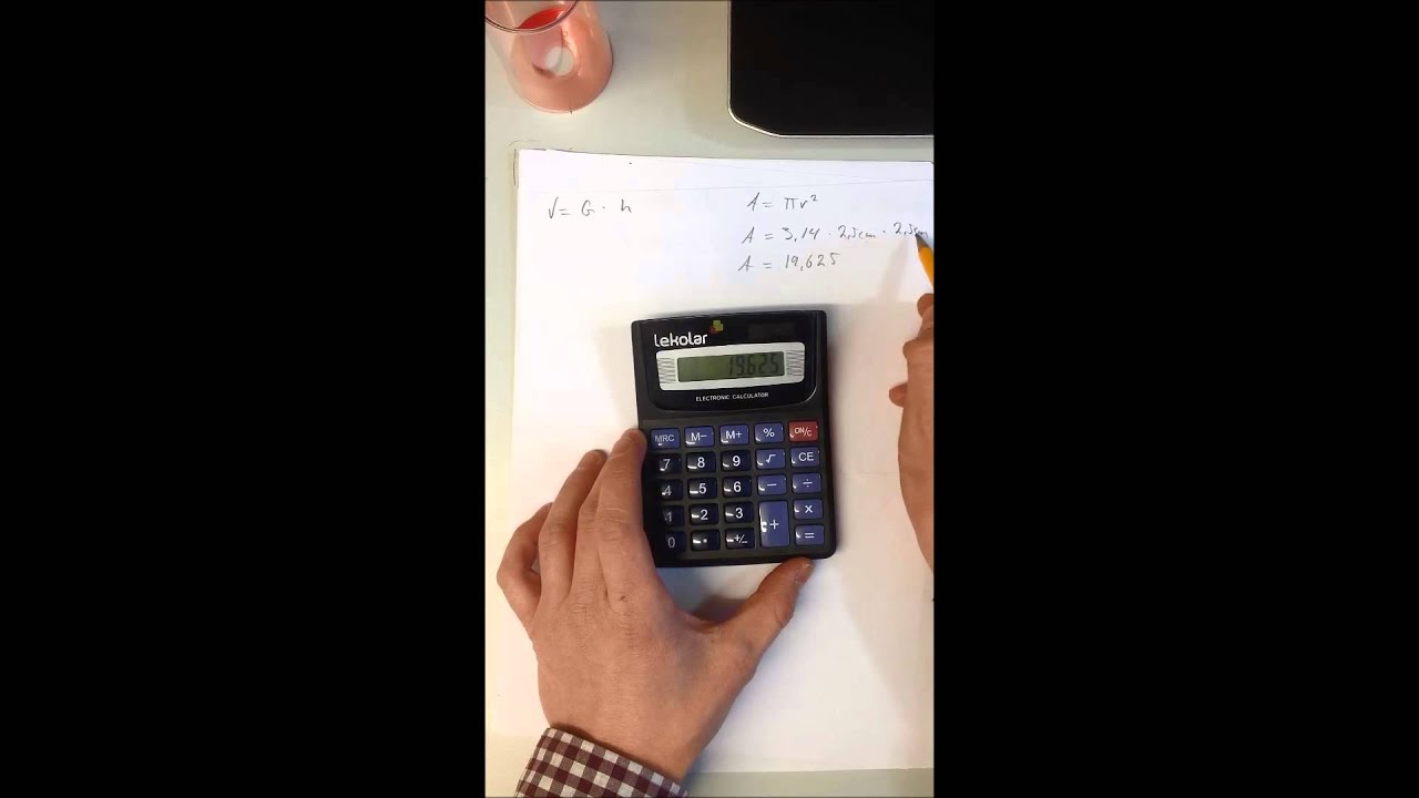volum av sylinder - YouTube
