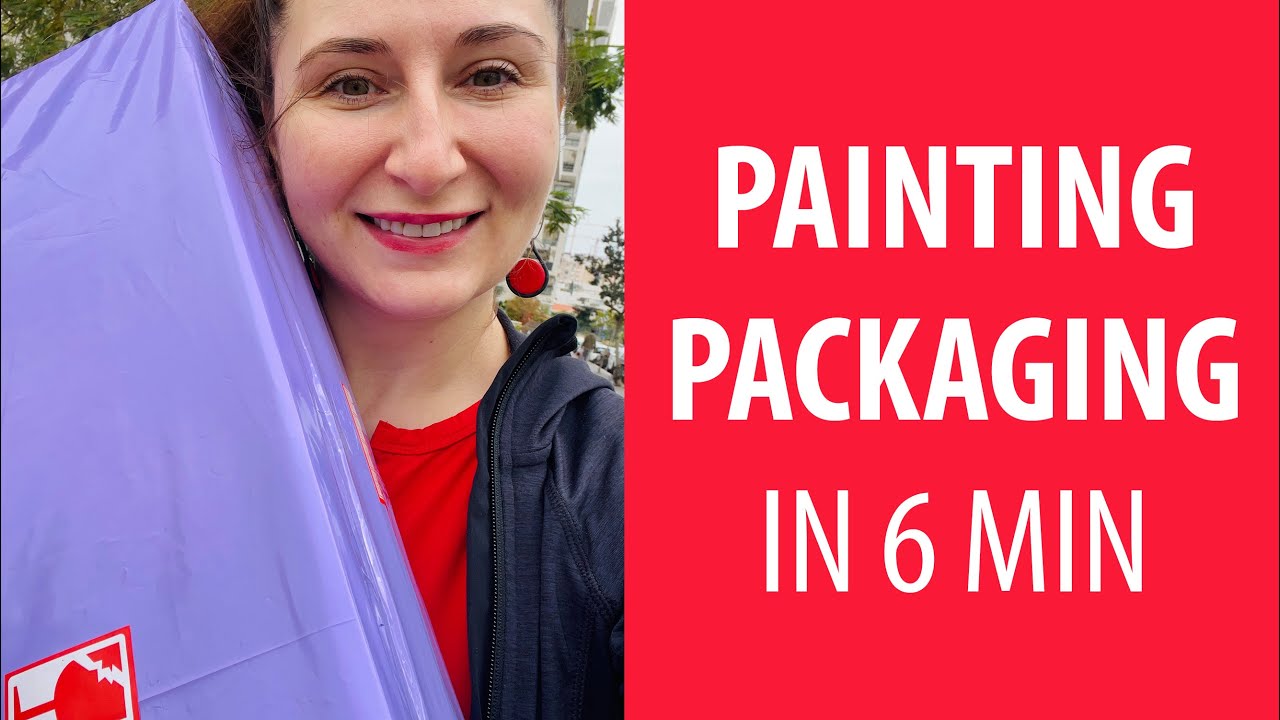 Painting packaging, Artwork packing process in 6 minutes, Art Package ...