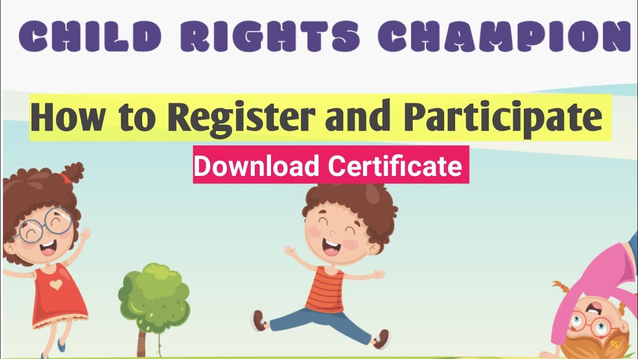 How to Register and Participate in Child Rights Champion by NCPCR ...