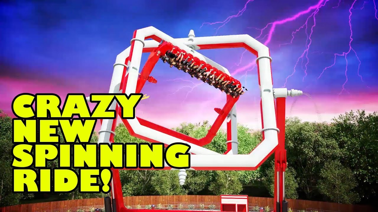 Cyborg Cyber Spin! CRAZY New Ride! Six Flags Great Adventure 2018 - YouTube