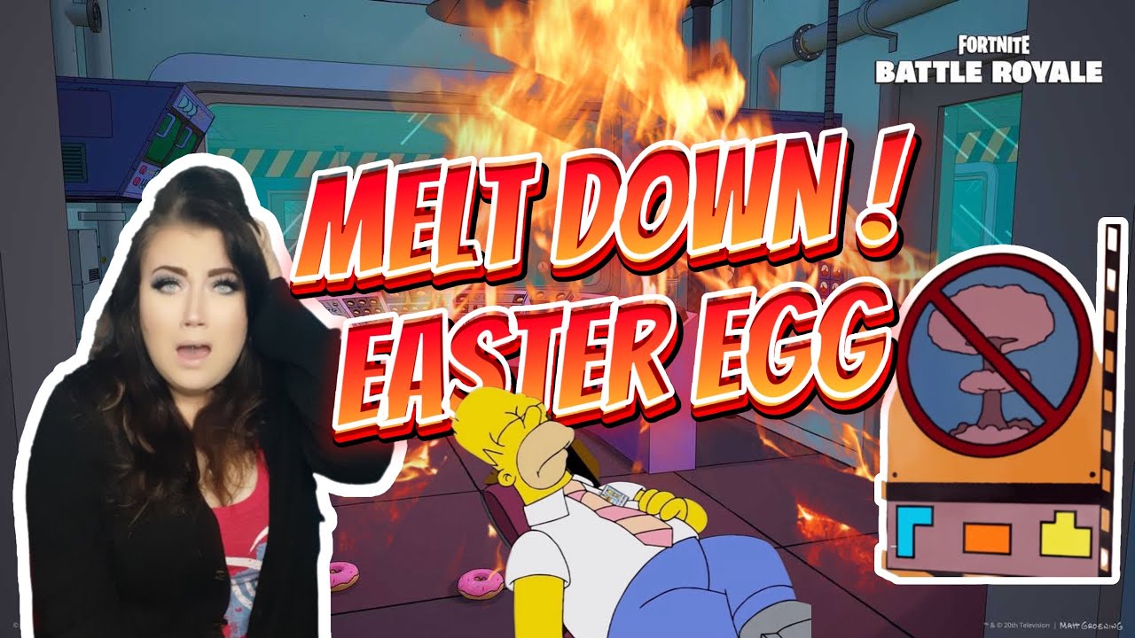 Melt Down Nuclear Power Plant Easter Eggs Fortnite The Simpson - YouTube