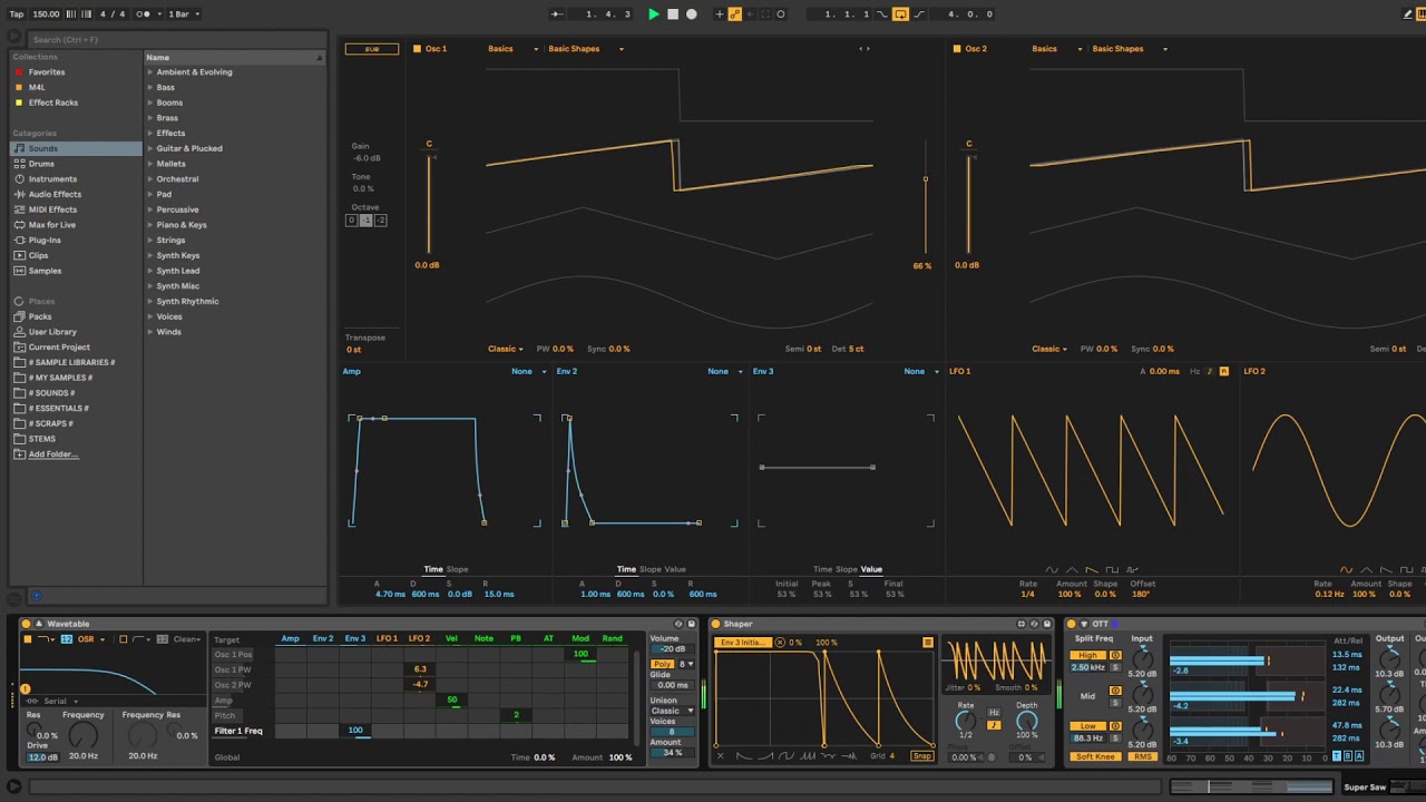 Custom LFO Shapes in Ableton Wavetable - Ableton Quick Tip - YouTube