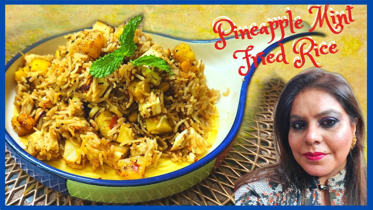 Spicy Pineapple Mint easy fried rice recipe | rice recipes | how to ...