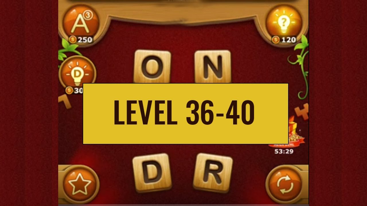 Word Connect Games (level 36-40) - YouTube