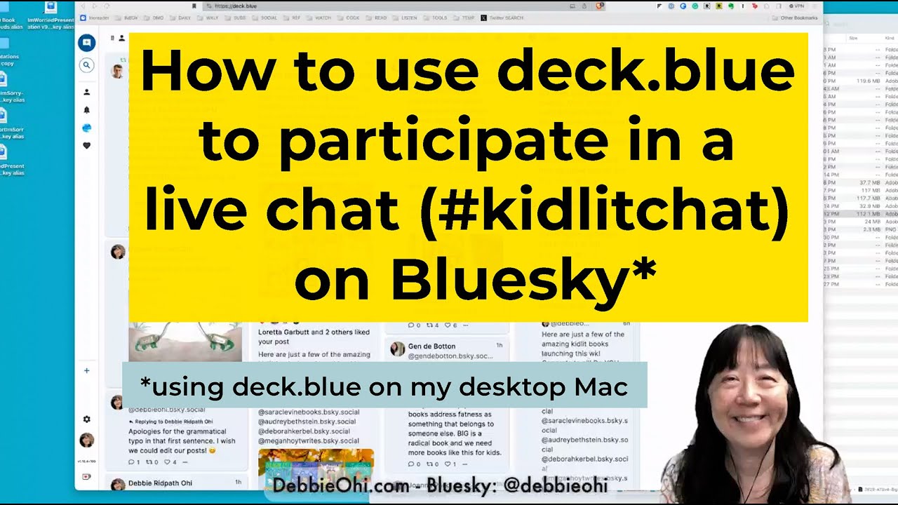 How to use deck.blue to participate in a Bluesky livechat (#KidLitChat ...