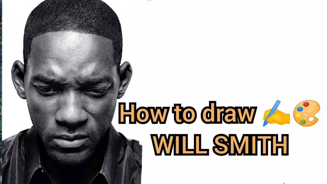 how to draw WILL SMITH time-lapse video | drawing tutorial video # ...