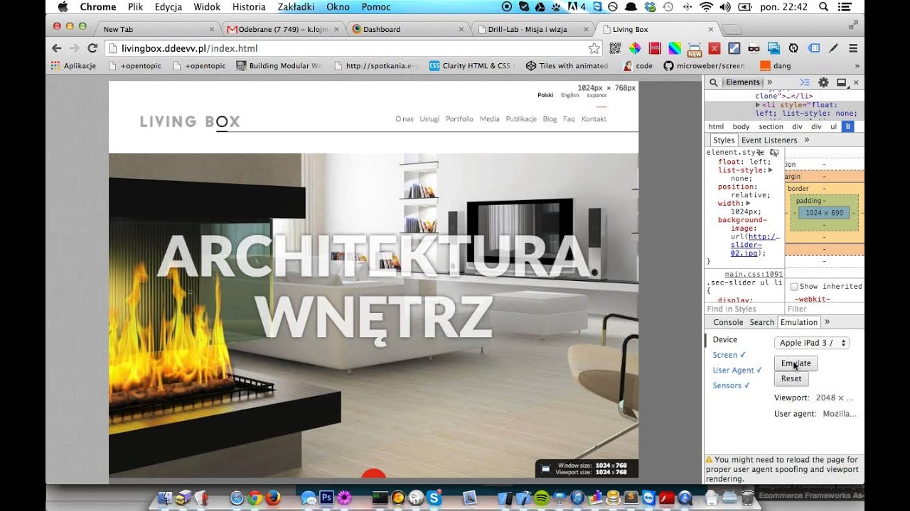google chrome emulation mode - YouTube
