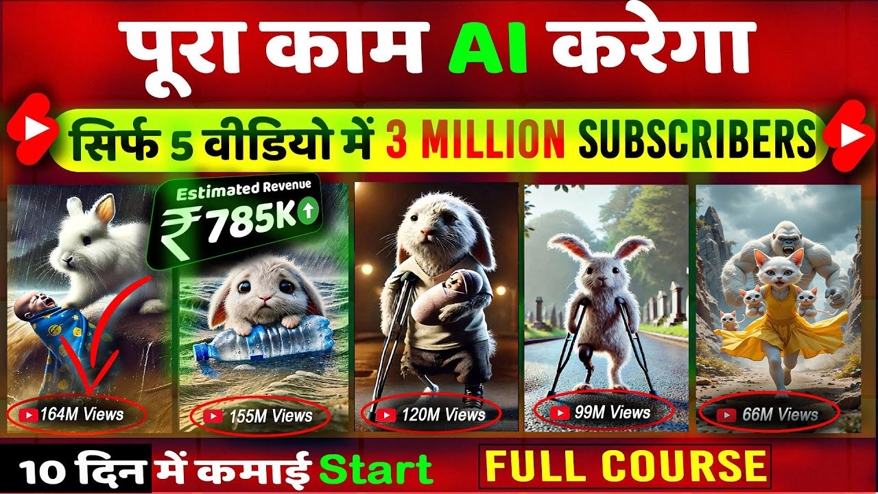 Create AI Video Like Rabbit's Journey Full Course (Step by Step Guide ...