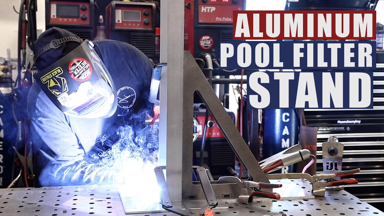 Aluminum Pool Filter Stand Build | JIMBO'S GARAGE - YouTube