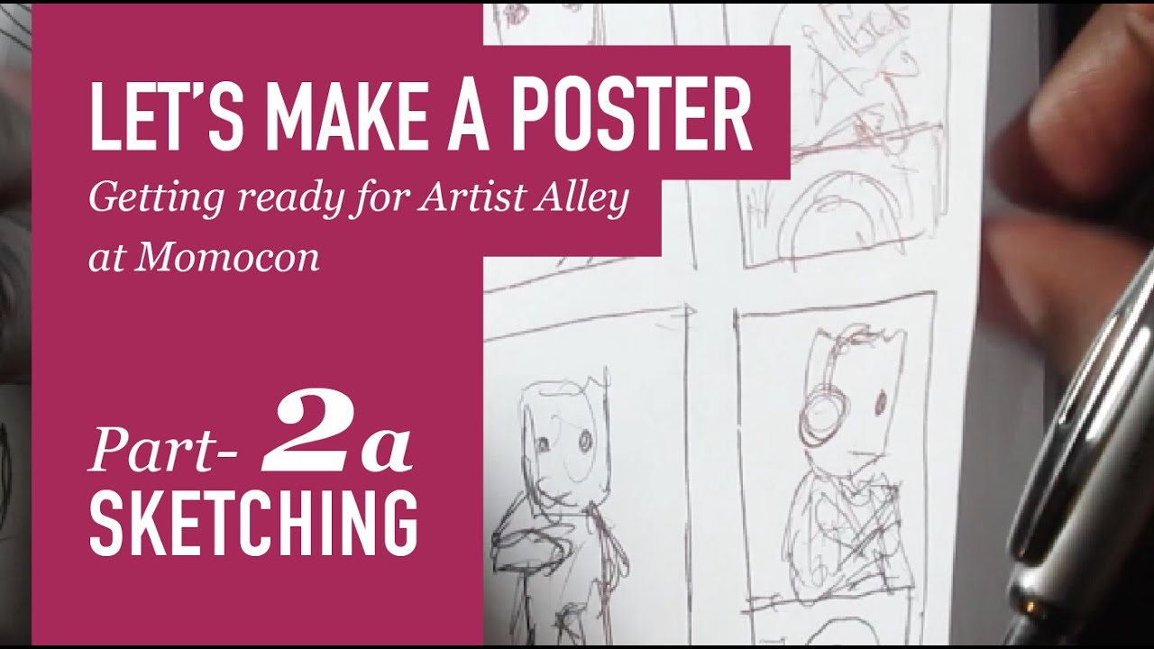 Let's Make a Poster - Part 2- Sketch - YouTube