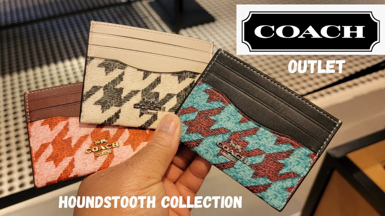 NEW HOUNDSTOOTH COLLECTION | COACH OUTLET | COME WITH ME - YouTube