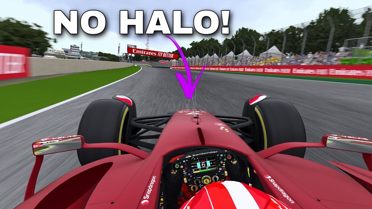 The 2022 Ferrari WITHOUT HALO looks SO DIFFERENT - YouTube