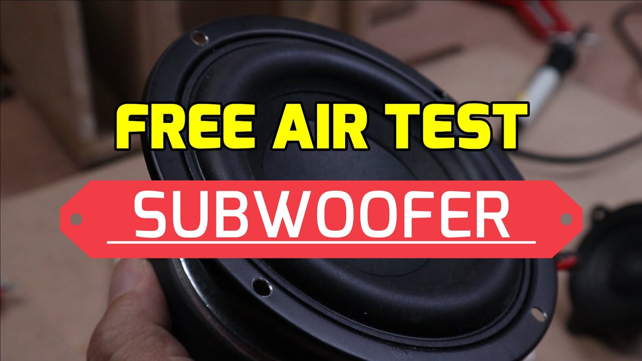 SUBWOOFER 4 inch TEST // Bass Test // Free Air Test - YouTube