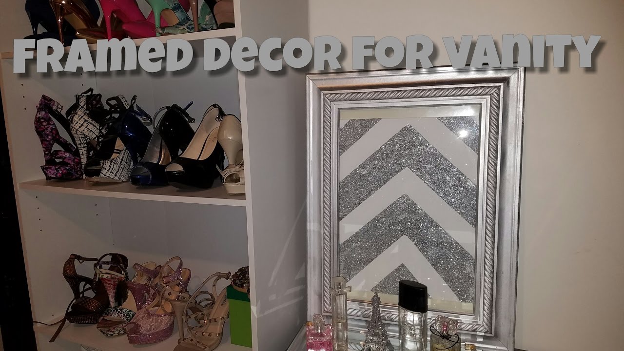 DIY Glam Decor| Vanity Art - YouTube