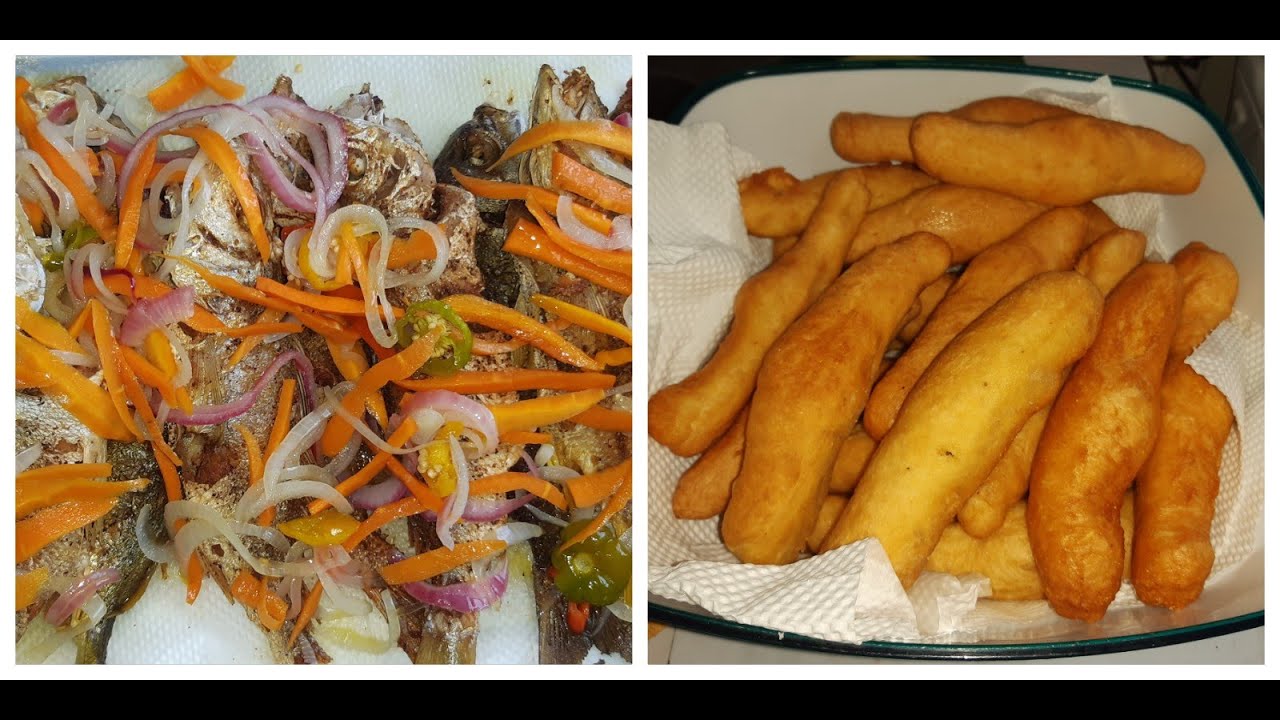 Preparing Escoveitched Fish & Festival - Jamaican Style - (TJCJF) - YouTube