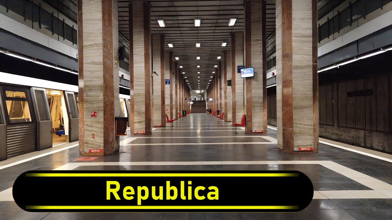 Metro Station Republica - Bucharest 🇷🇴 - Walkthrough 🚶 - YouTube