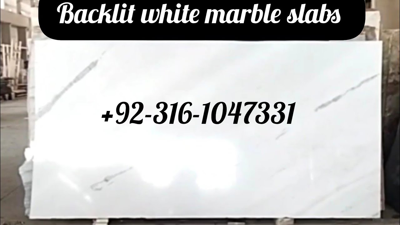 Captivating Backlit Translucent White Marble Slabs: A Mesmerizing ...