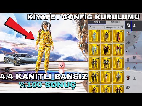 KIYAFET SKİN CONFİG KURULUMU BANSIZ 4.4 KANITLI YÖNTEMİ skin config pubg mobile
