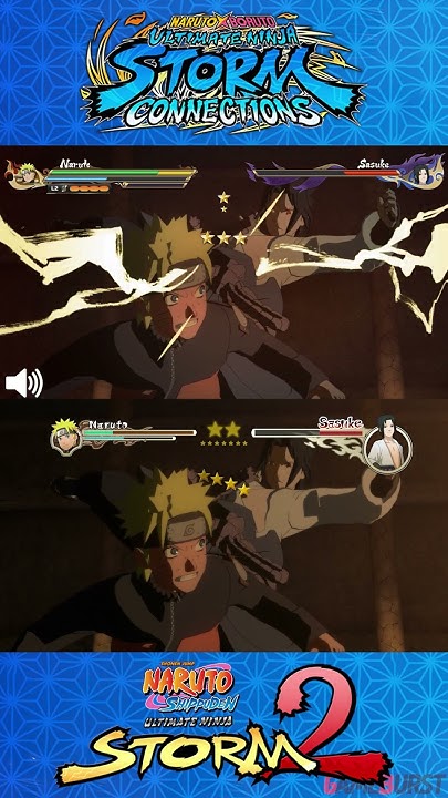 Naruto Vs Sasuke Boss Fight Comparison - Naruto Ninja Storm 2 Vs Naruto Storm Connections - YouTube