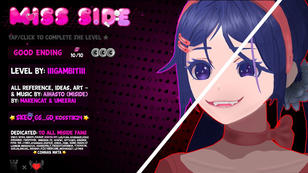 MiSide in GD!! "Miss Side" by IIIGamBiTIII | Geometry Dash 2.2 - YouTube