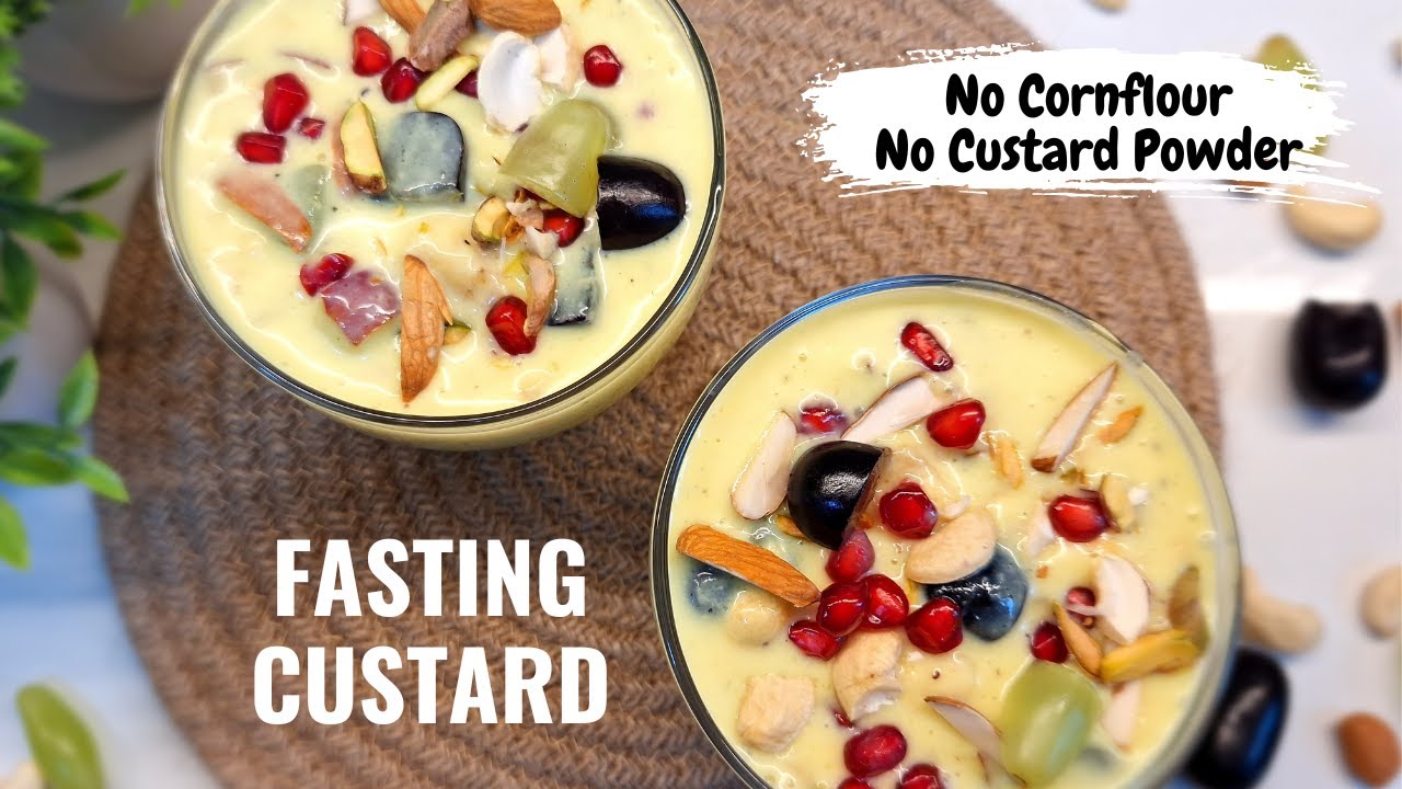 Fasting fruit custard | Fruit Custard without Cornflour and Custard ...