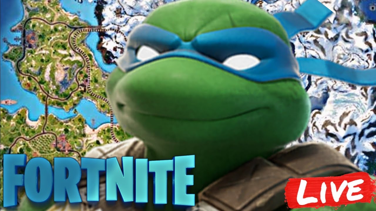 Fortnite Live - TMNT Leonardo Skin Gameplay - Chapter 5 Season 1 - YouTube