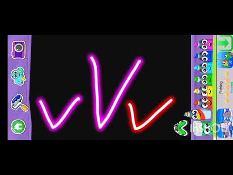 We learn to write the letter Vv/ Alphabet - YouTube