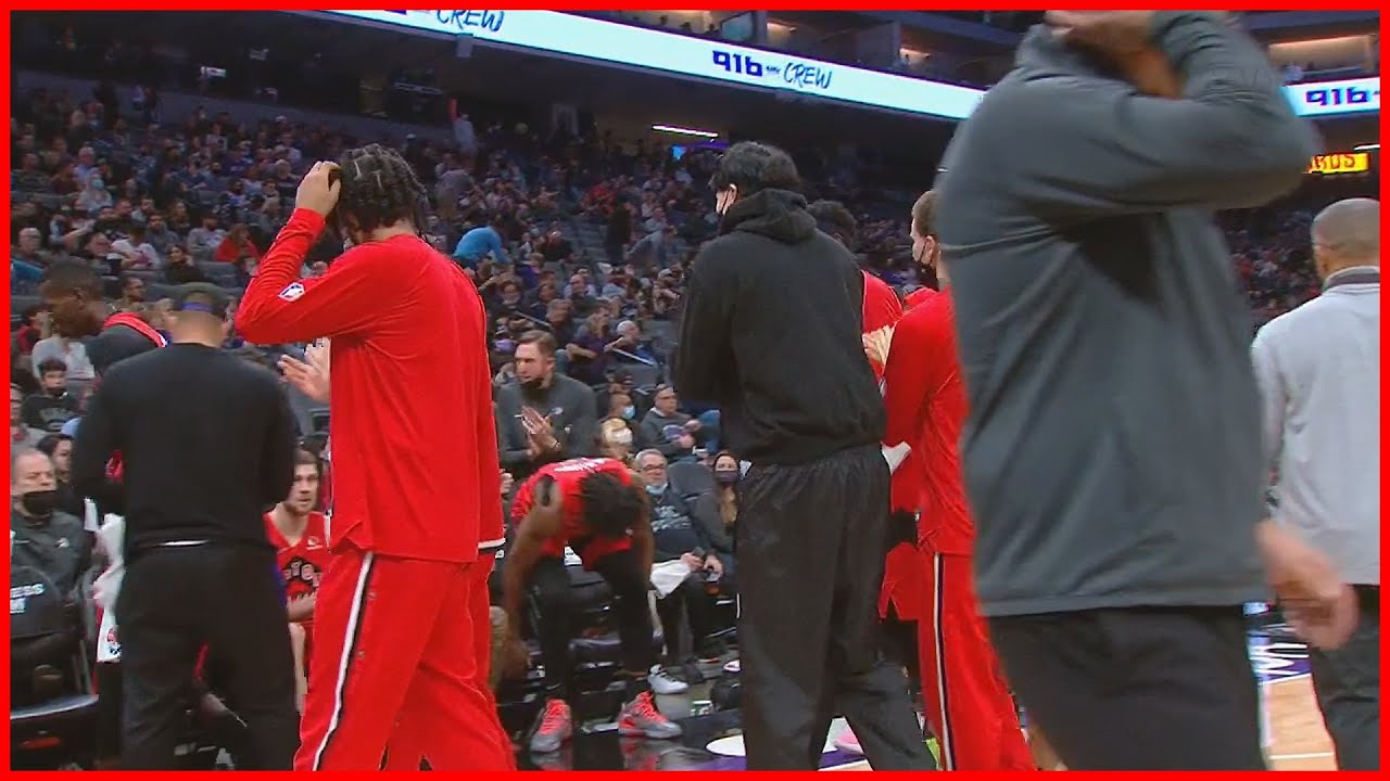 Raptors Bench ERUPTS with ENERGY! | Raptors vs Kings | Nov 19, 2021 ...