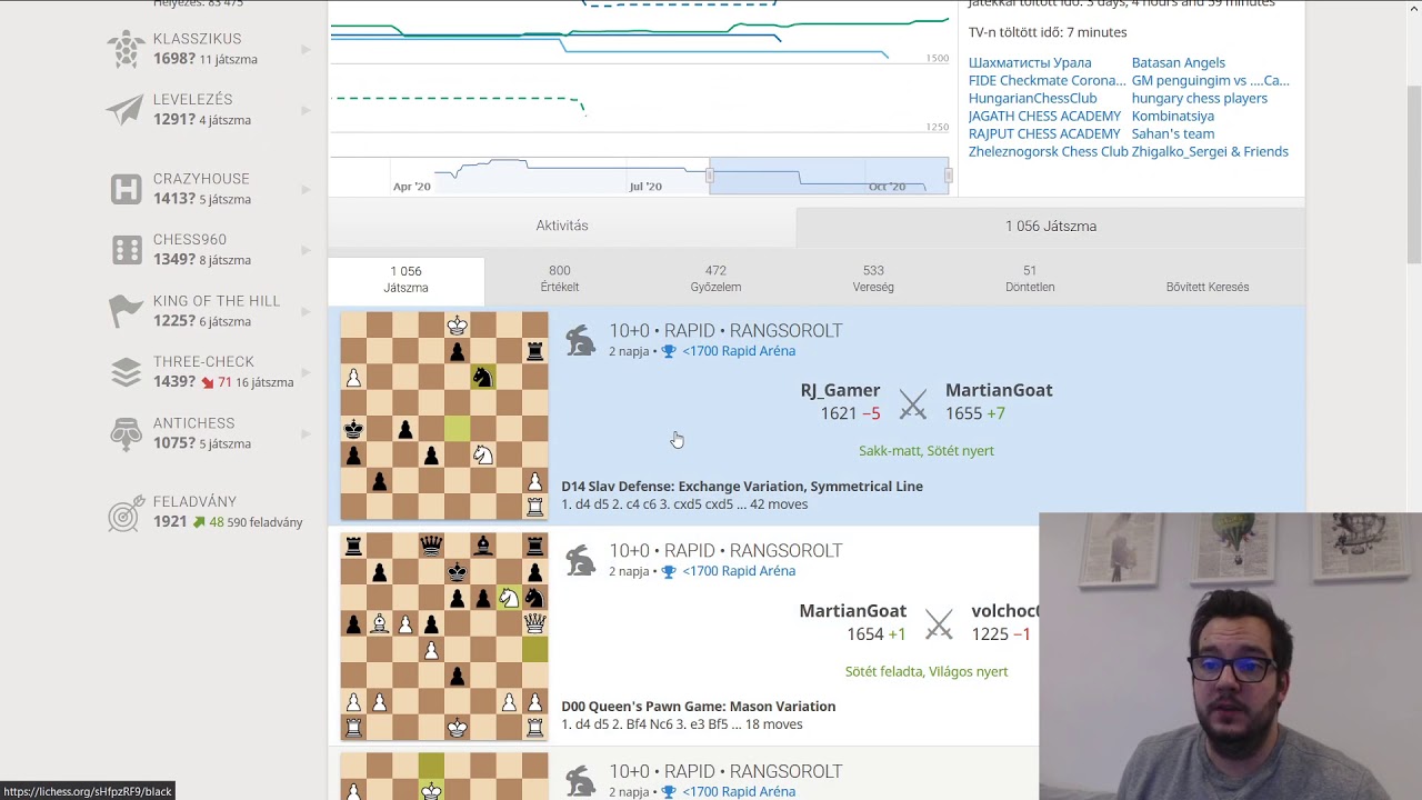 Lichess használata - Profil - YouTube