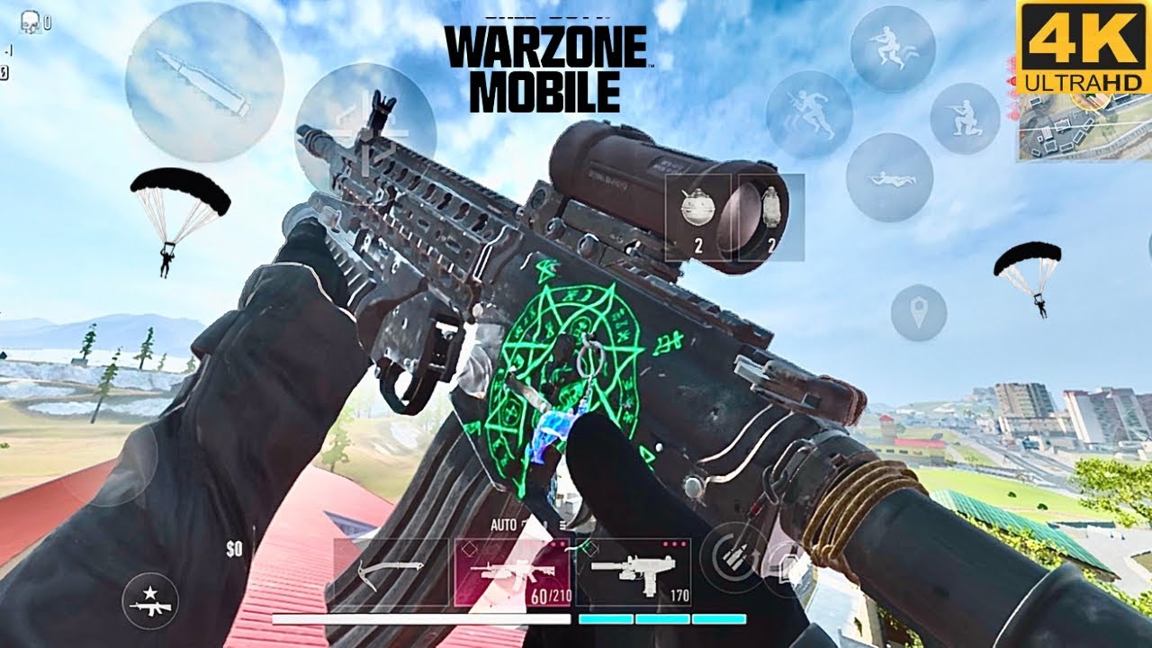 COD WARZONE MOBILE SOLO BATTLE ROYALE 4K UHD MAX iOS GRAPHICS - YouTube