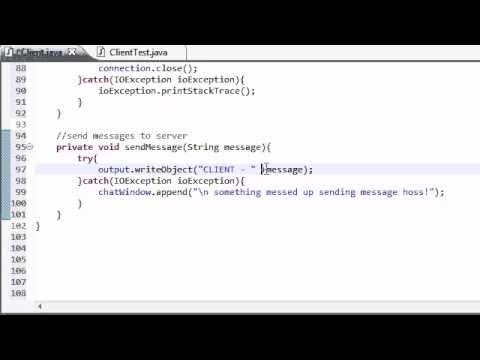Intermediate Java Tutorial - 56 - Sending Messages to the Server - YouTube