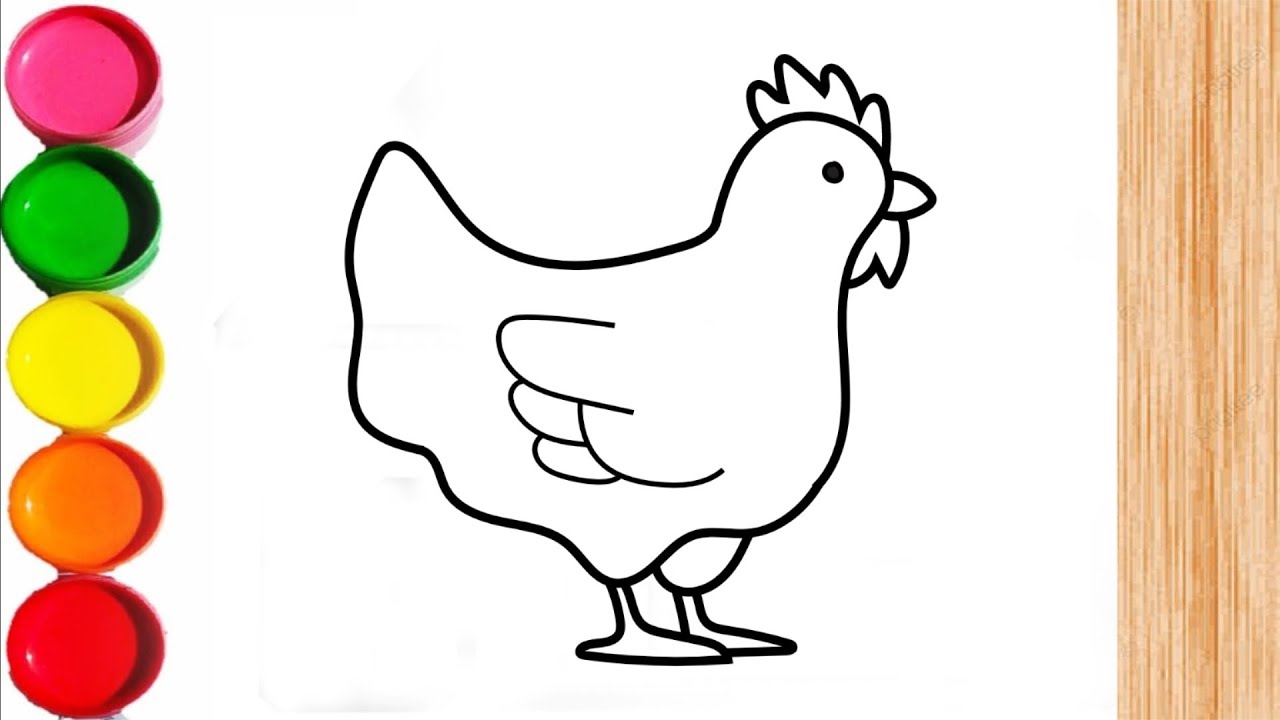 How to Draw a Chicken Easy Step by Step - YouTube