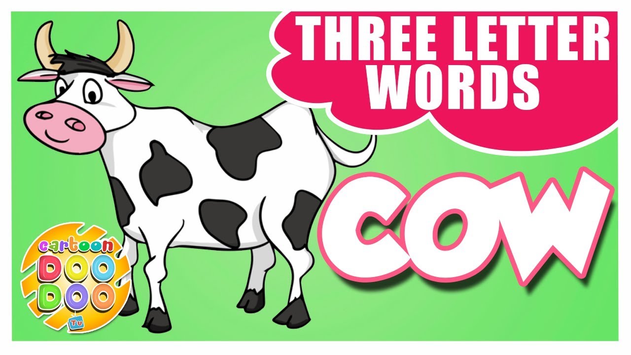 Learn Three Letter Words | Educational Videos for Kids | Cartoon Doo ...