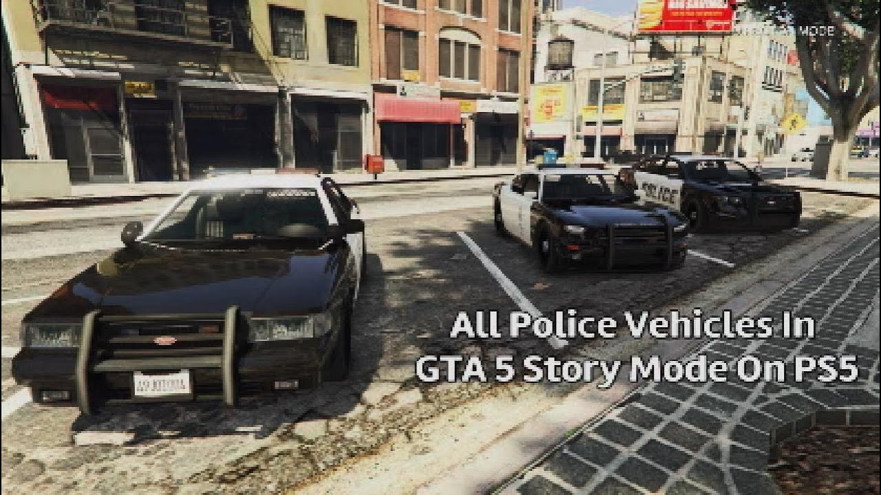 All Police Vehicles In GTA 5 Story Mode PS5 - YouTube